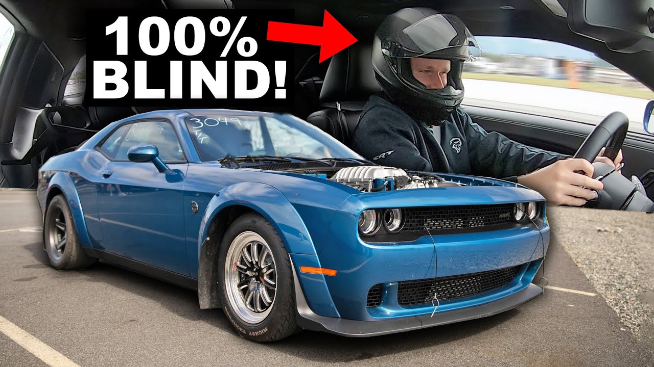 Worlds Fastest BLIND Man - 120mph in a Hellcat! - YouTube