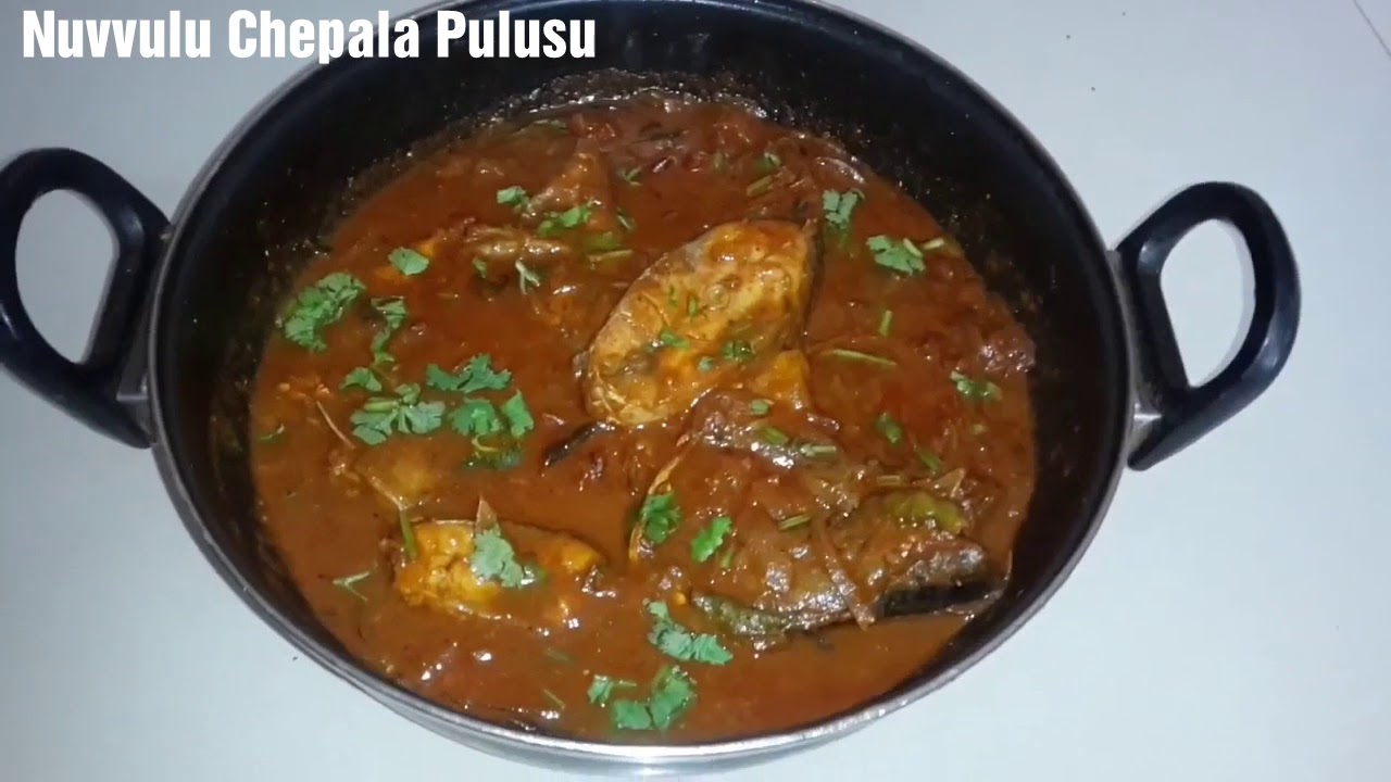Nuvvulu Chepala Pulusu | Fish in sesame seeds andTamarind gravy - YouTube