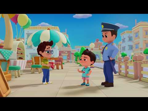 Çocuklar için Güçlü Polis Şarkısı 👮‍♂️ Mini Mini Kids Eğitici Şarkılar Derlemesi 🎵