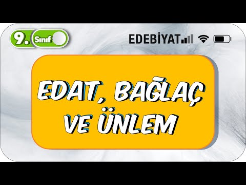 Edat, Bağlaç, Ünlem | Kolay Konu | EDEBİYATIN EN BASİT KONUSU 📚