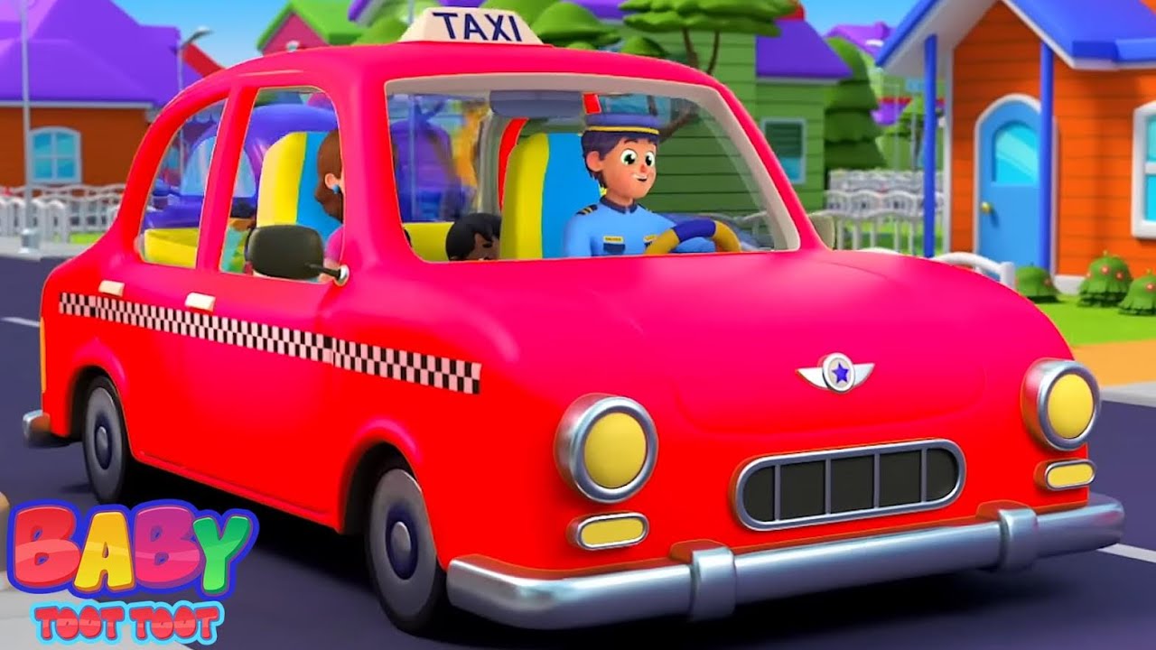 Wheels On The Taxi, Vehicles Cartoon and Rhyme for Children - YouTube