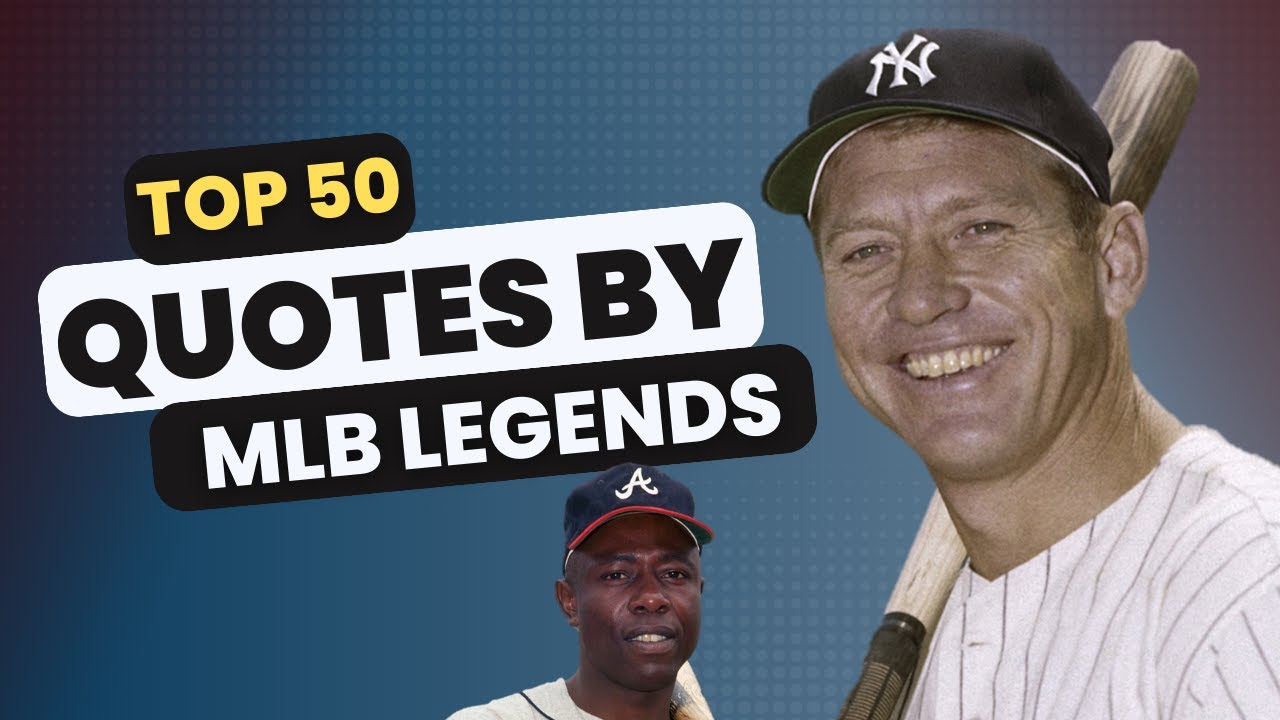 Voices of the Diamond: Top 50 Quotes from Baseball Legends - YouTube
