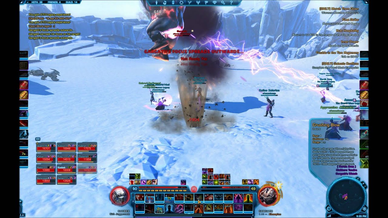 Ascendancy SWTOR Gargath World Boss Kill - YouTube