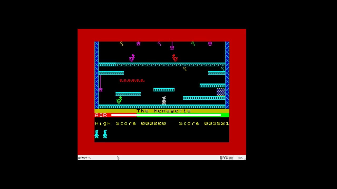 ZX Spectrum Manic Miner Walk Through Level 1 to 4 - YouTube