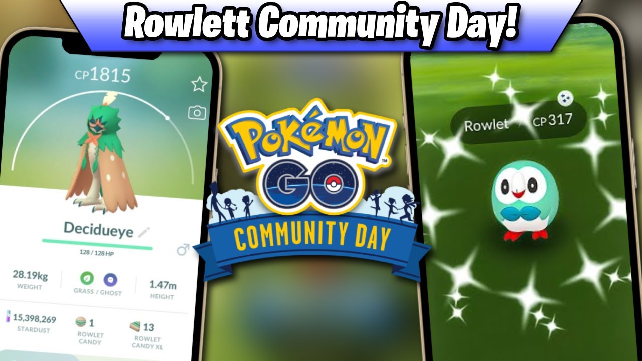 Don't Miss Shiny Rowlett! Top Tips For Rowlett Community Day! - YouTube