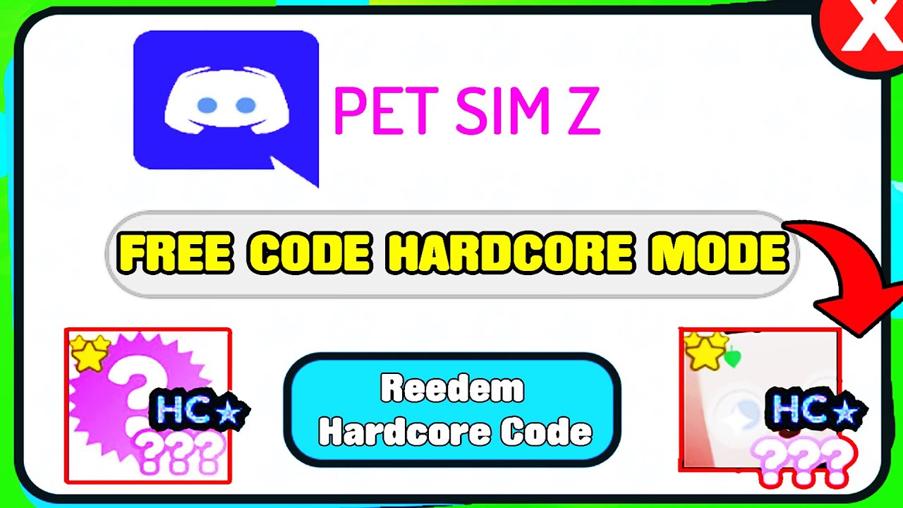 OMG...Free New Codes in Pet Simulator Z (Hardcore Mode) - YouTube