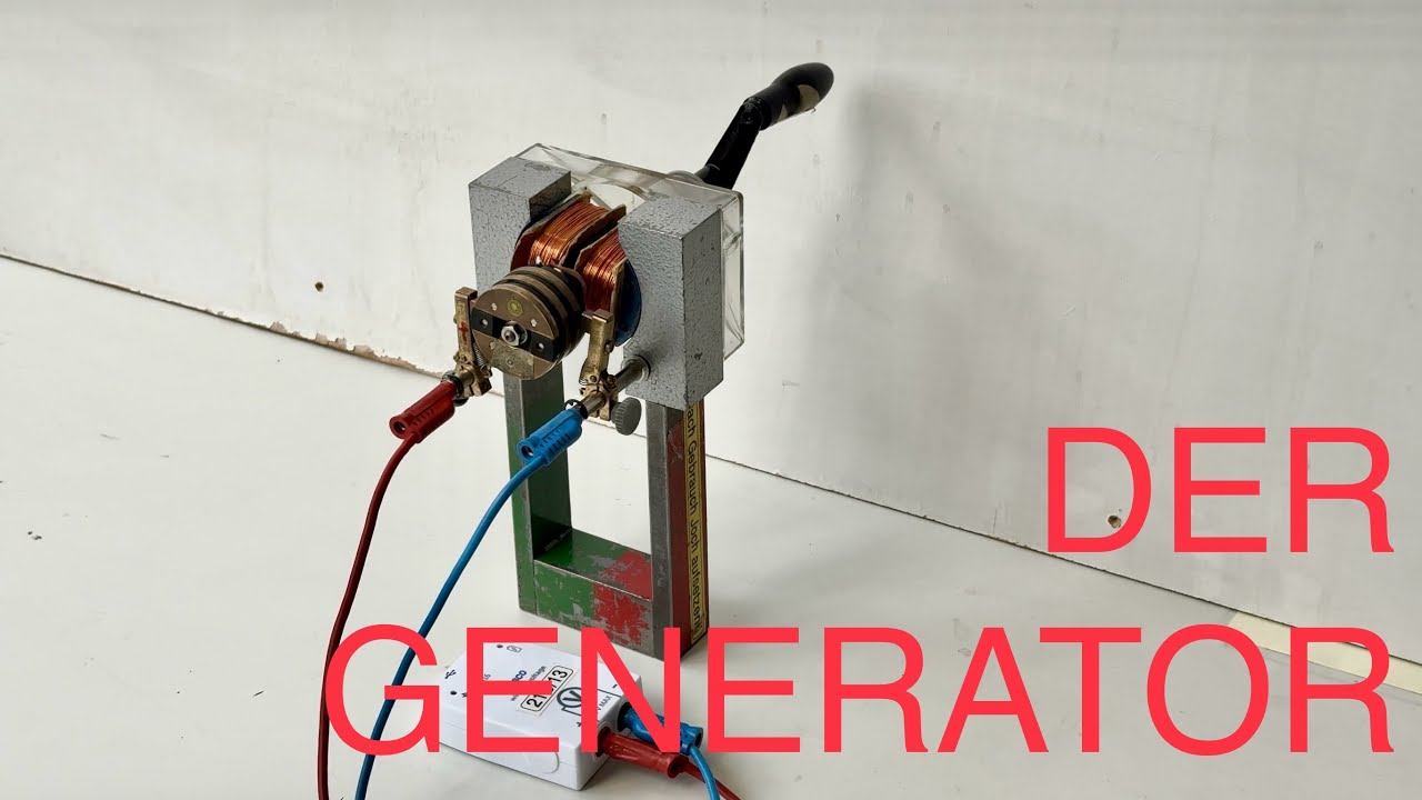 Induktion einer Spannung im Generator - YouTube
