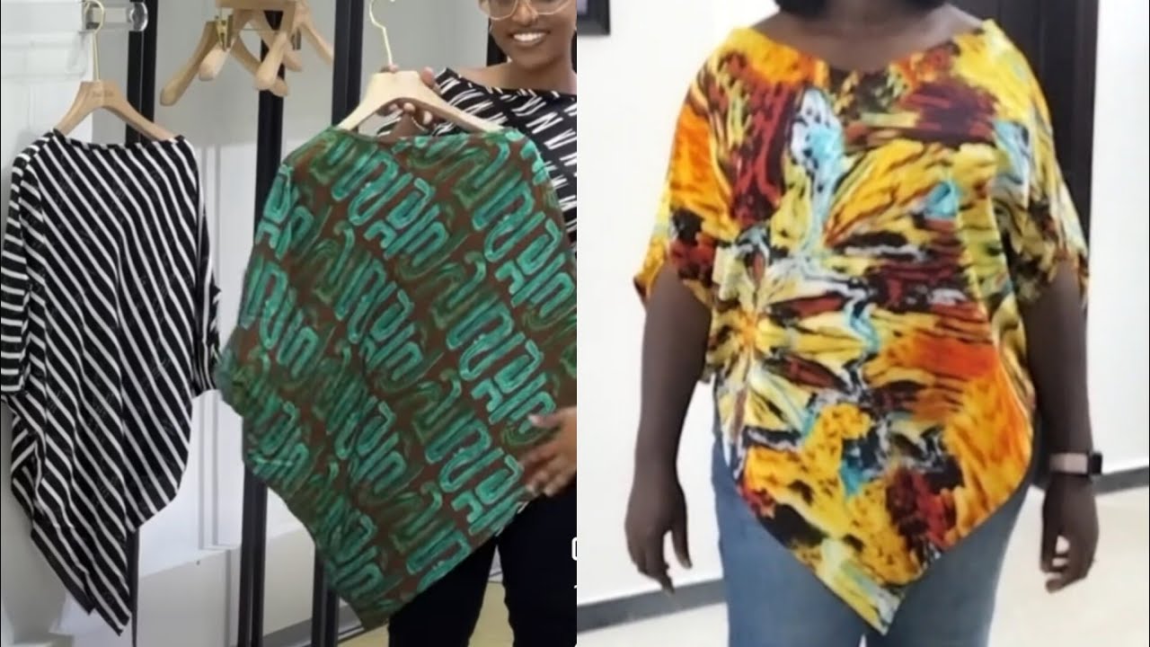 Sew TRIANGULAR COWL TOP in 20mins 💥 - YouTube