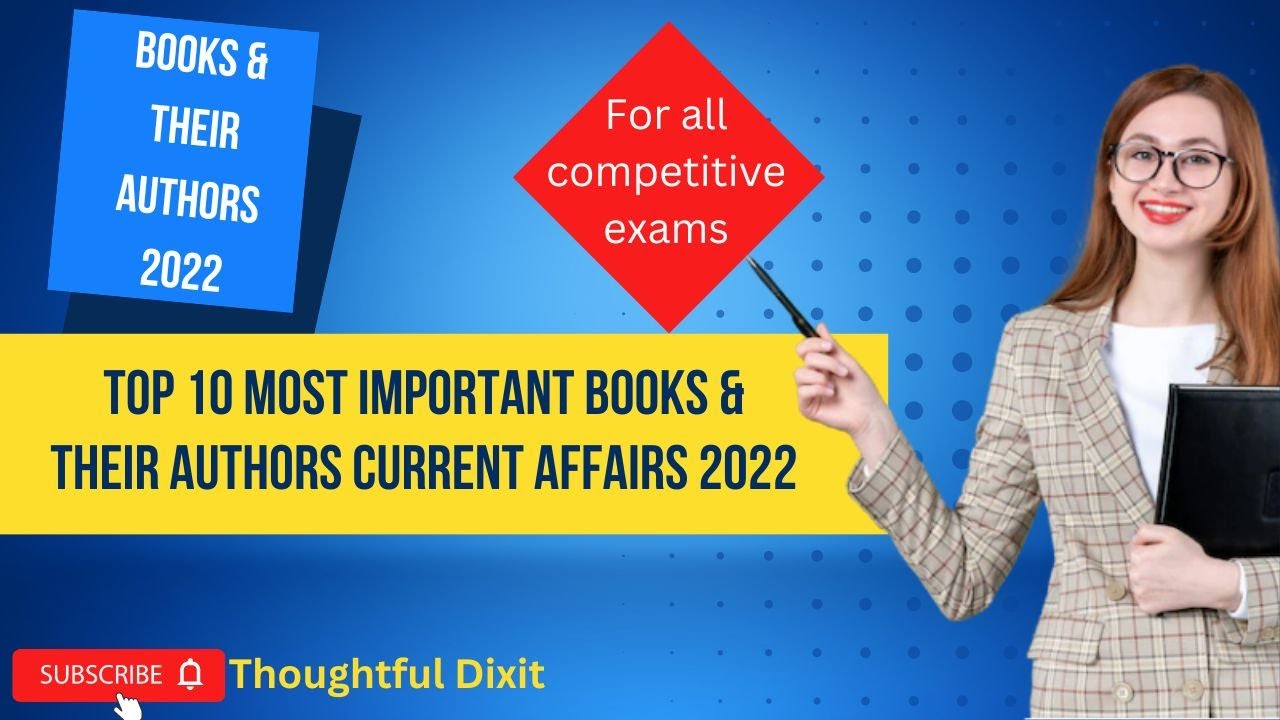 10 Most important books and their authors current affairs 2022 - YouTube