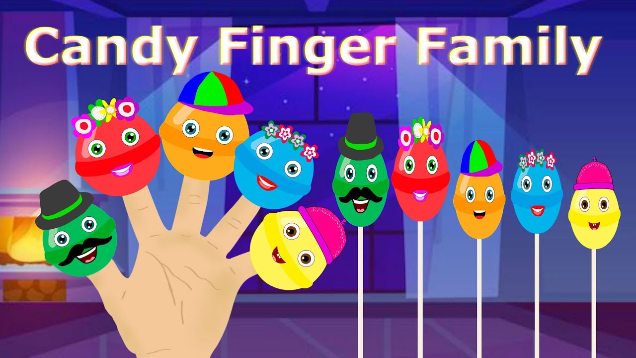 Candy Finger family- kids Rhymes song || #Kidsrhymes #kidsalphabet # ...