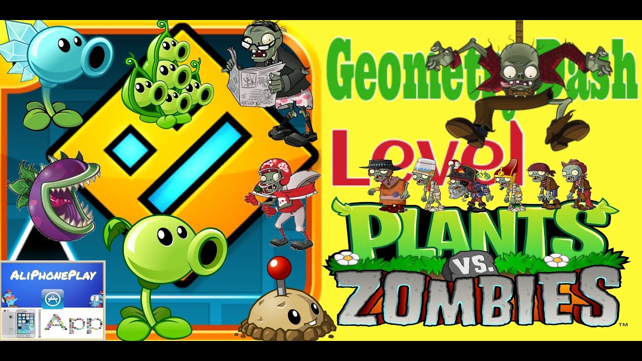 Geometry Dash Plants vs Zombies - YouTube