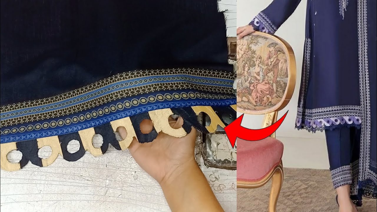 How to make round cutwork | new sleeves and daman design | round ...