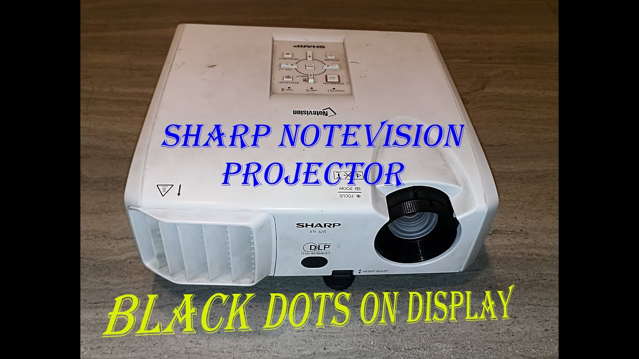 How to Repair "Sharp Notevision" Projector Black Dots on Display. - YouTube