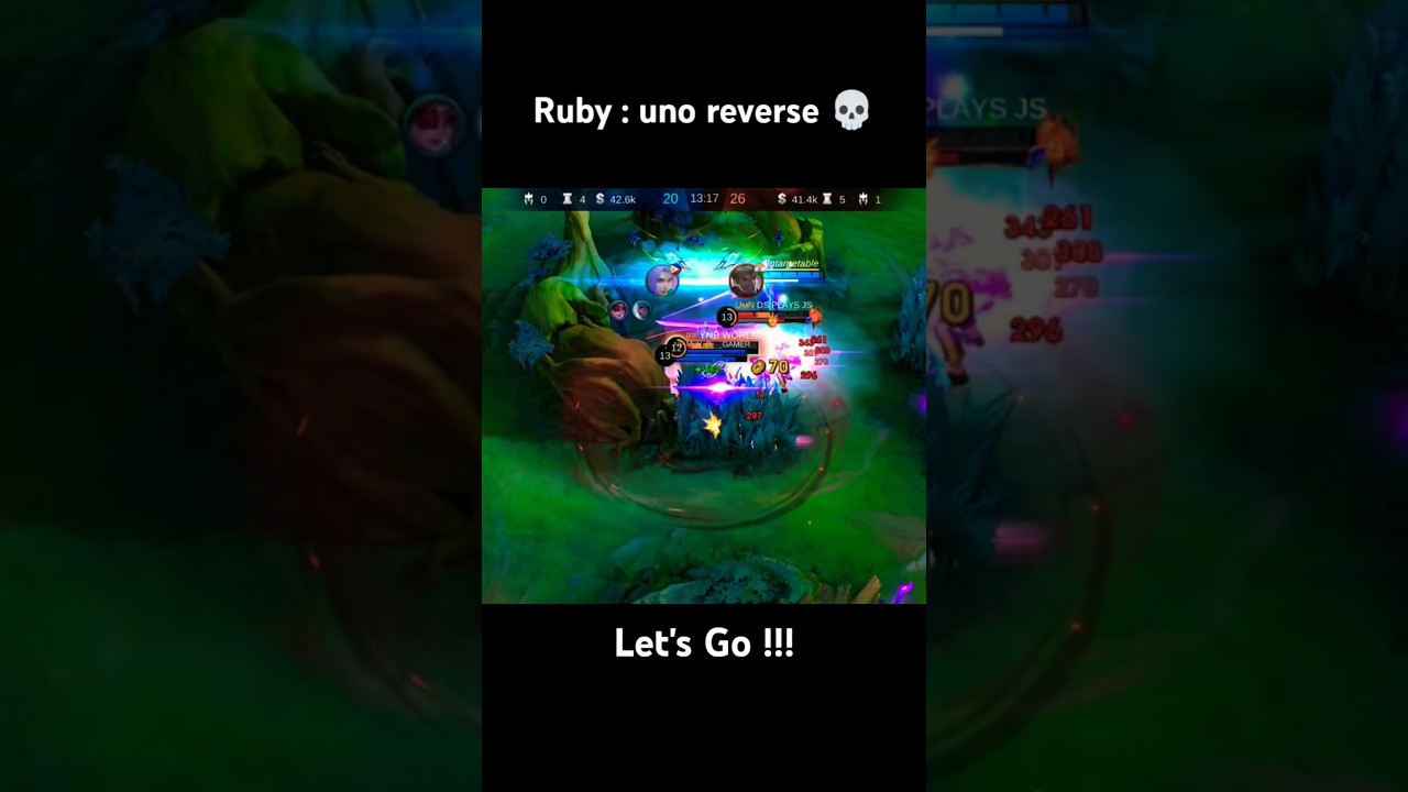 Uno reverse by Ruby 😏 | Epic team support | Mobile legends #mlbb #ruby #montage #shorts - YouTube