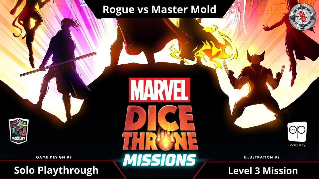 Marvel Dice Throne Missions Playthrough - Rogue vs Master Mold - YouTube