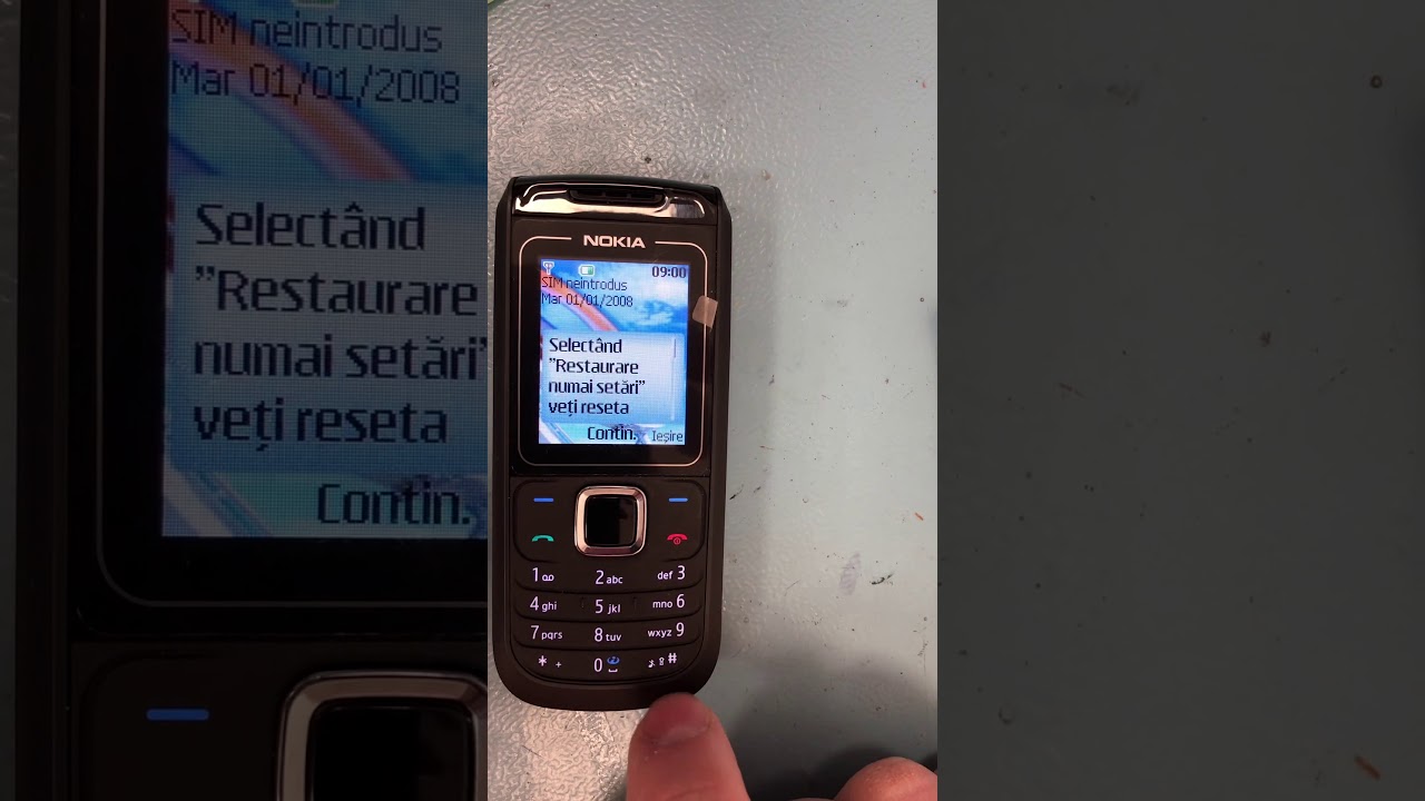 Hard resset Nokia 1680c - YouTube