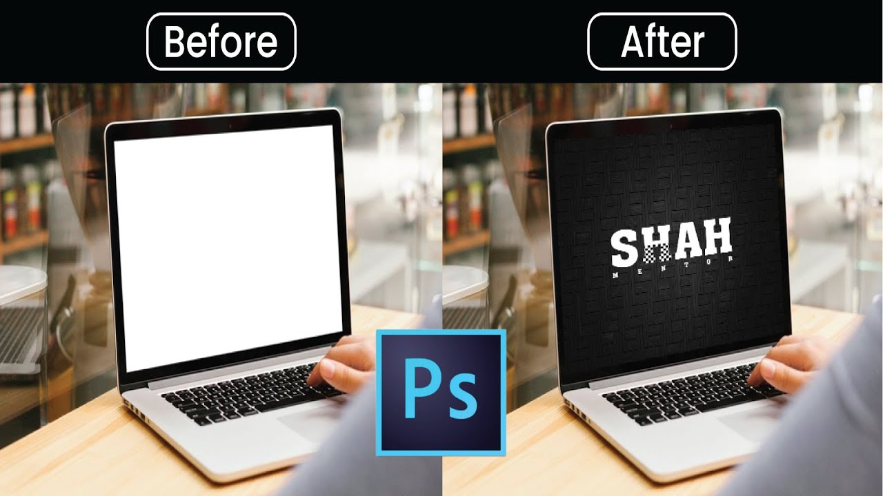 How to Create Loptop Screen Mockup in Adobe Photoshop 2022 Tutorial ...