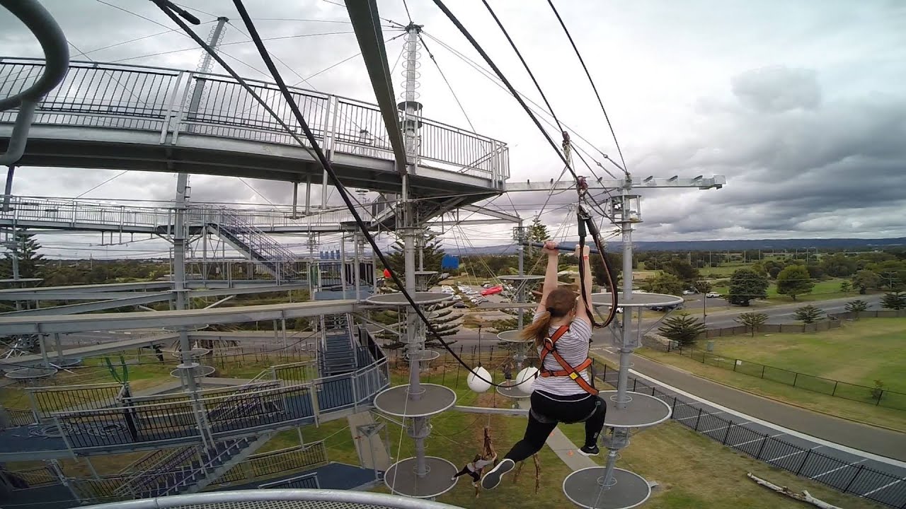 Adelaide Mega Aerial Adventure Park. - YouTube