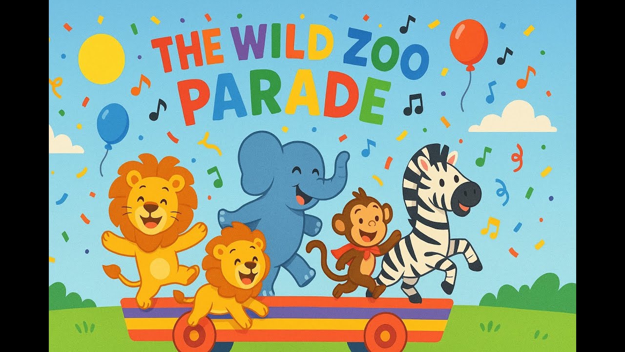 The Wild Zoo Parade 🐾 | Fun Kids Song & Dance | Zoo Animal March - YouTube