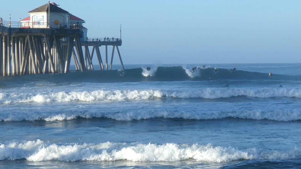 Huntington Beach, CA, Surf, 10/20/2019 AM - Part 2 - YouTube