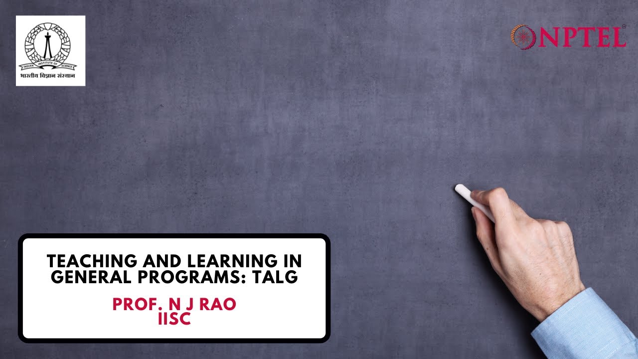 Teaching And Learning in General Programs: TALG intro - YouTube