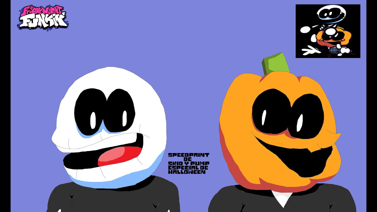 Speedpaint Friday Night Funkin' skid y pump fanart (FNF)/srpelo - YouTube