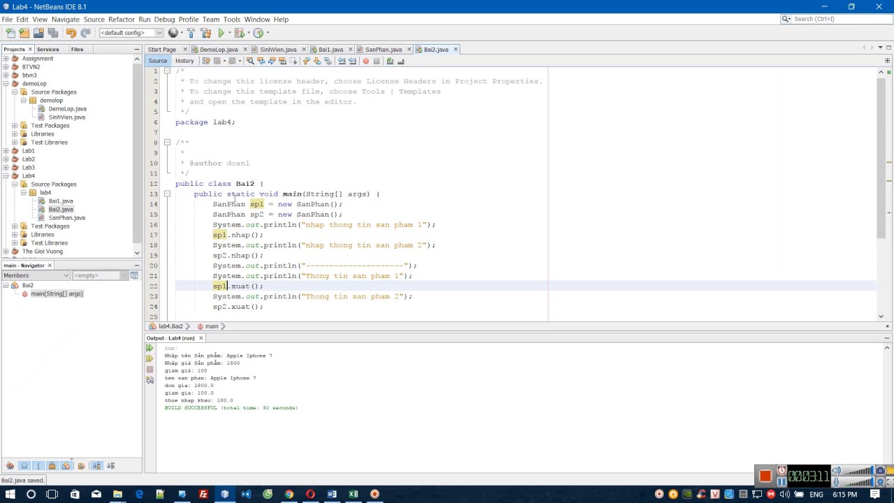 MOB1013 | Lab 4 | Bài 2 - YouTube