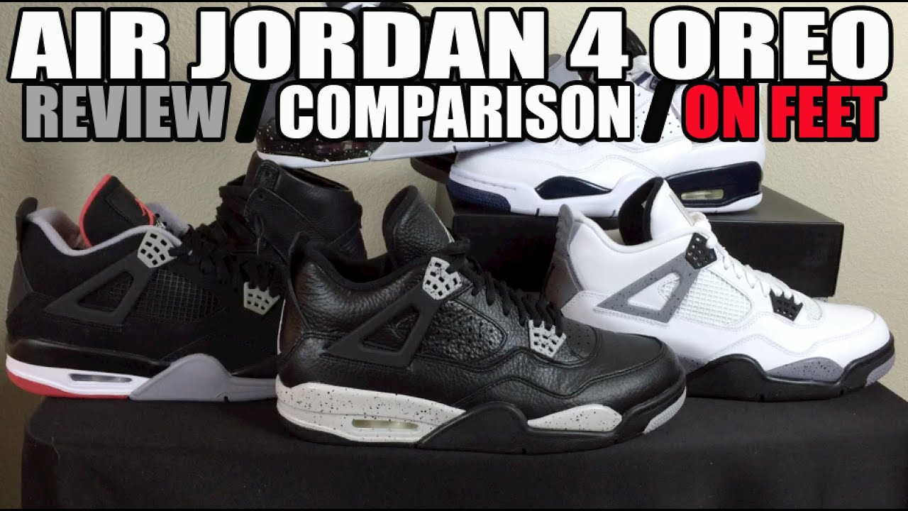 Air Jordan 4 (IV) Retro Oreo Remastered Review / Comparison / On Feet ...