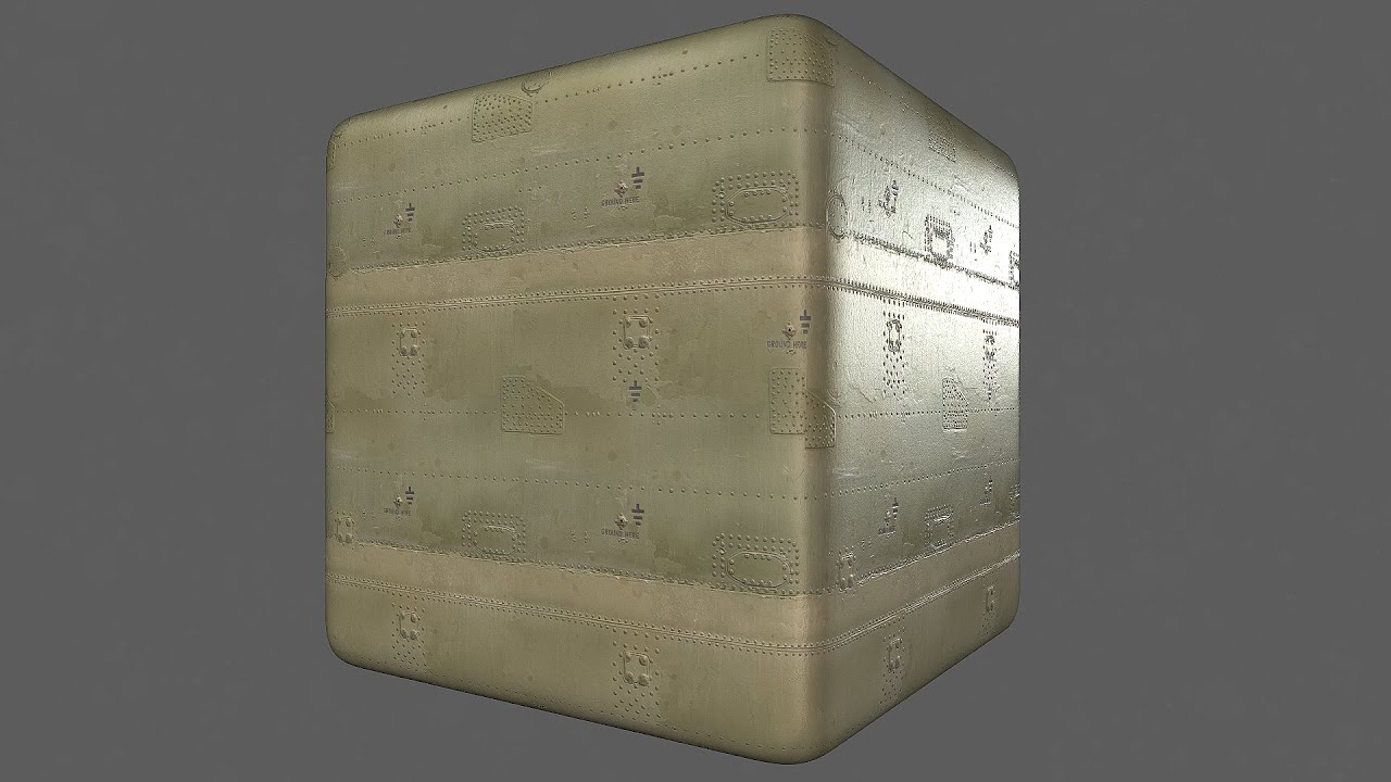Aicraft PBR Metal Material - Unity 3d - GamesMaterials - YouTube
