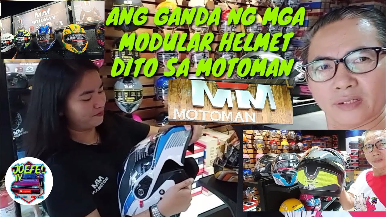 ANG GANDA NG MGA MODULAR HELMET DITO SA MOTOMAN #modularhelmet #motoman #motovlog - YouTube