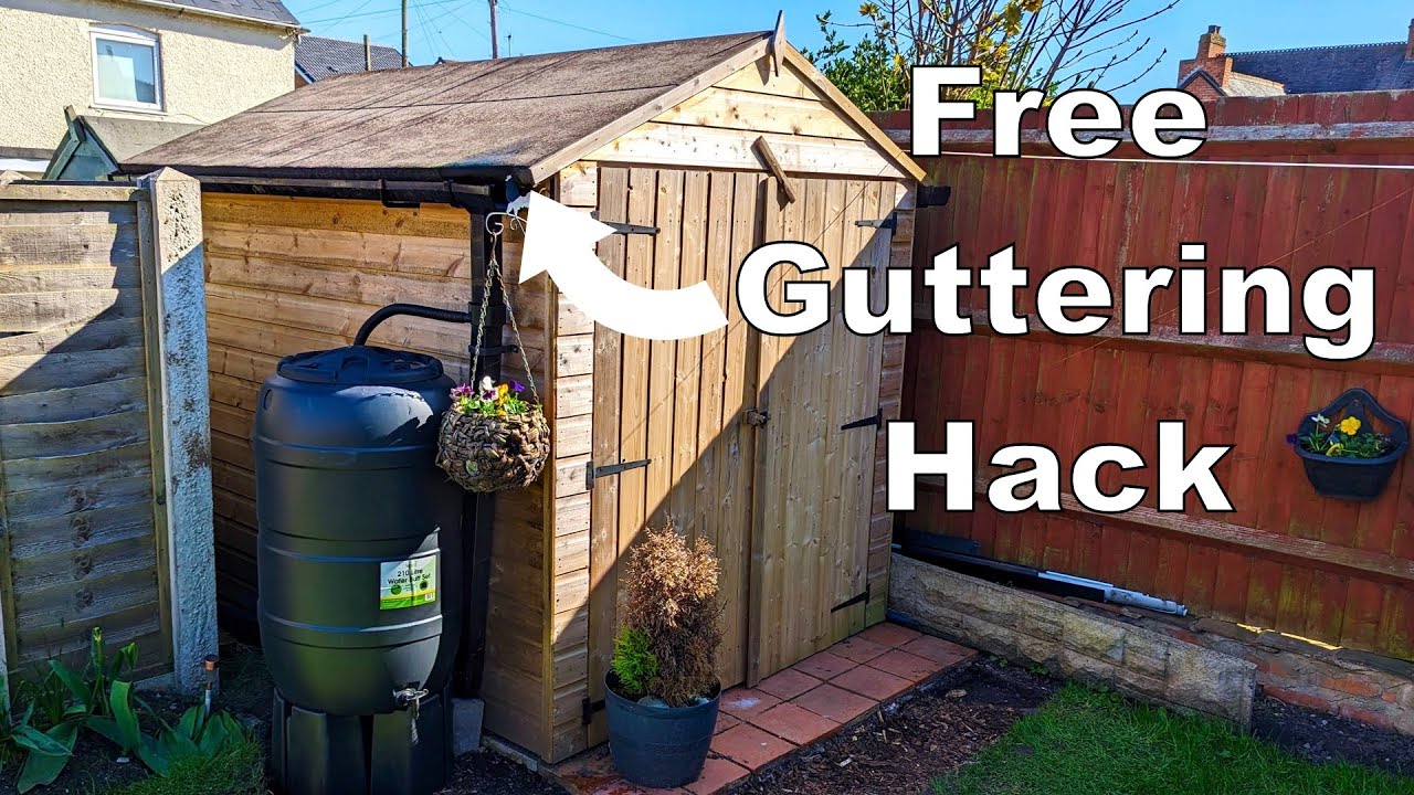 DIY Project How To Setup A Water Guttering - YouTube