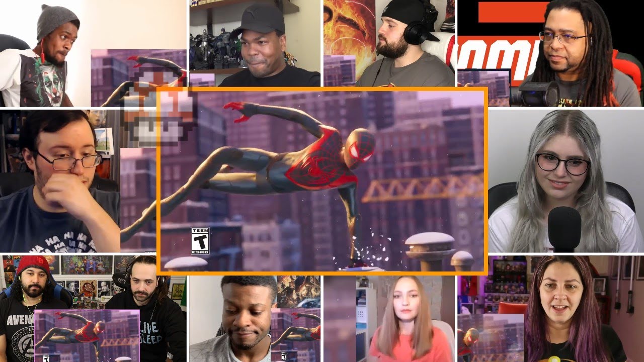 Spider-man Miles Morales Launch Trailer - Reaction Mashup - YouTube