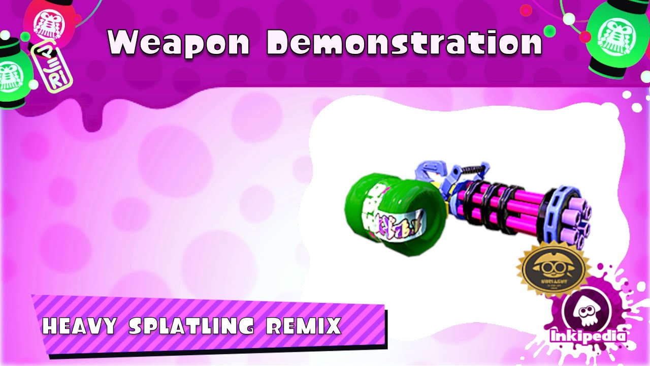 Heavy Splatling Remix ~ Weapon Demonstration (Splatoon) - YouTube