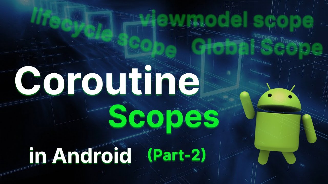 Coroutine Scopes And Dispatchers In Android Lifecycle Viewmodel Global And Coroutine Scope Youtube 1647