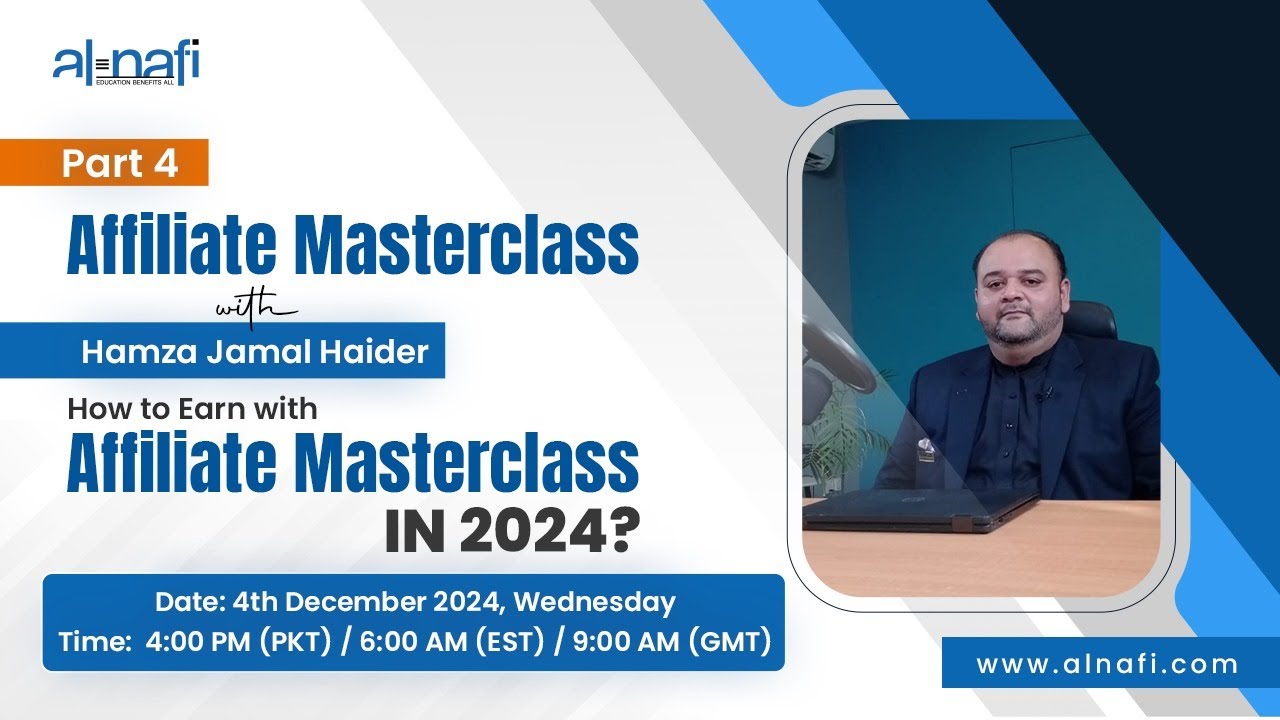 How to Earn with Al Nafi Affiliate in 2024 | Hamza Jamal Haider - YouTube