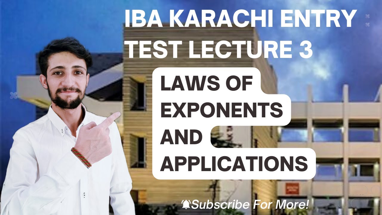 IBA Karachi Entry test preparation Lecture 3 | IBA Entry test ...