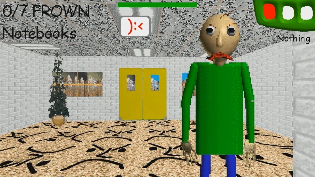 Baldi's Basics Frowned Edition - YouTube