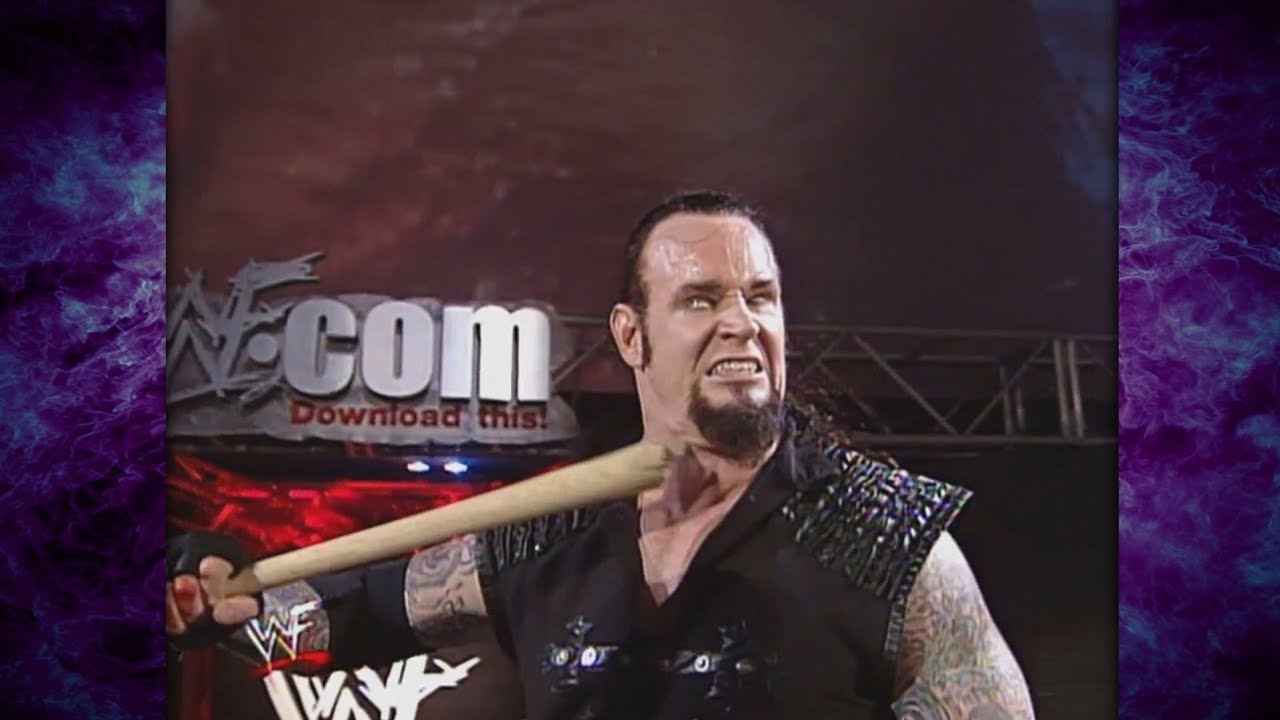 The Undertaker Hits Big Show in the Head w/ a Baseball Bat! 5/3/99 ...