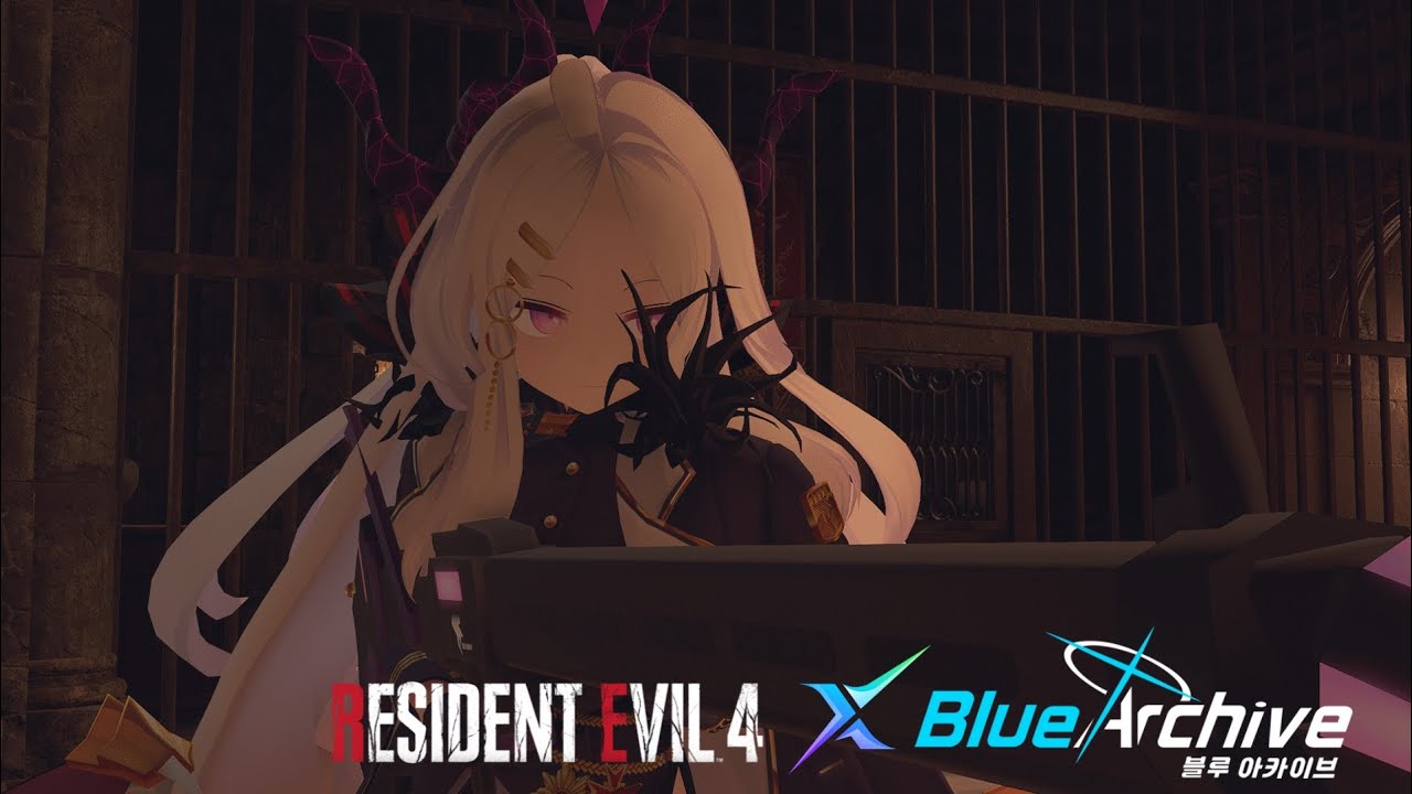 RE4 X BA เดอะซีรี่ย์🔫Hina Resident Evil 4 X Blue Archive EP.1 คณะกรรม ...