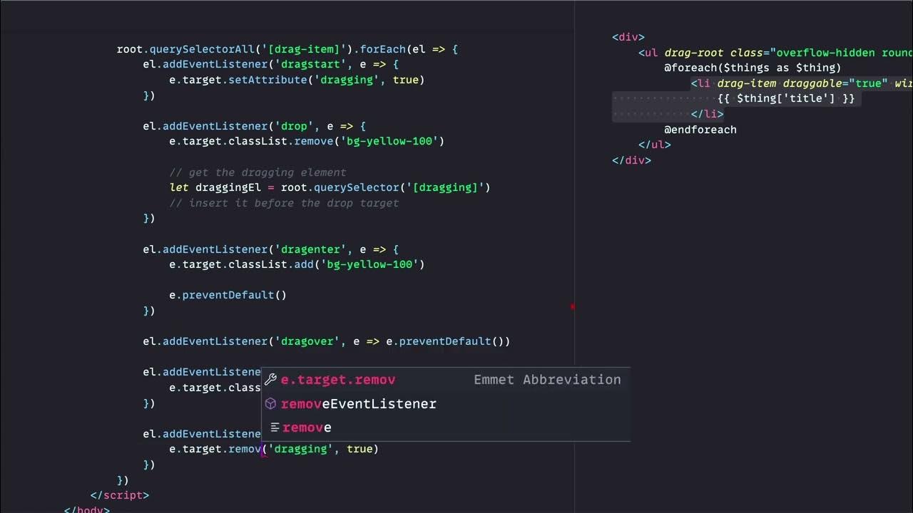Drag & Drop Sorting A List - YouTube