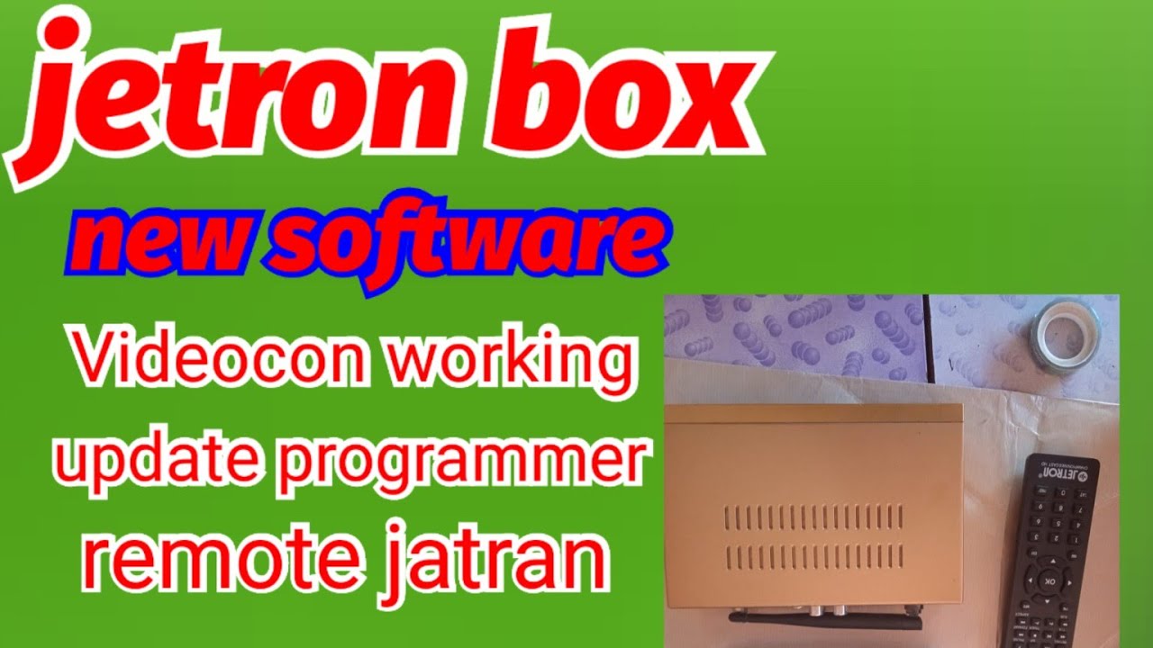 #jetron box new software Videocon working update programmer - YouTube