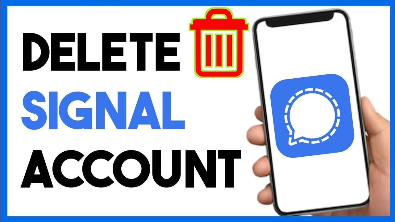 How to Delete Signal Account Permanently - YouTube