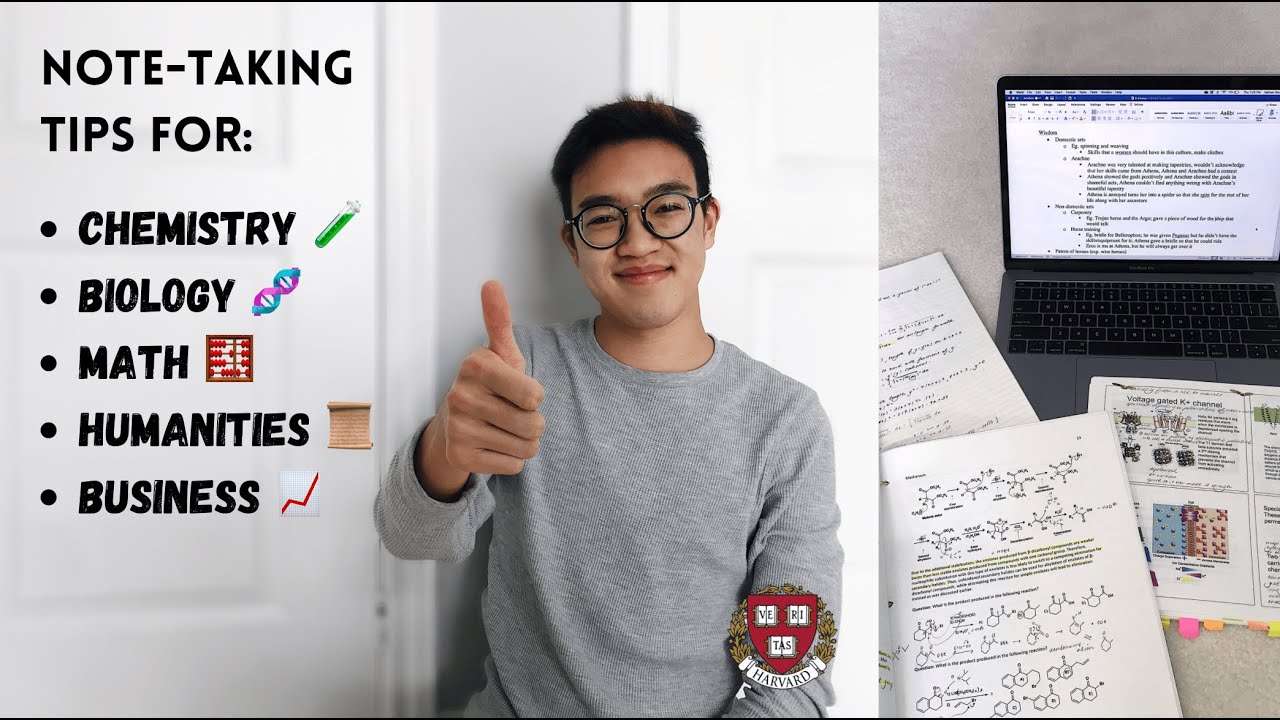 how to take notes DEPENDING ON THE SUBJECT *study tips from a HARVARD ...