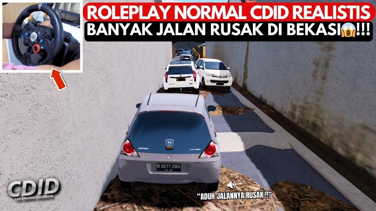 AKIBAT BANYAK JALAN RUSAK BIKIN MACET DI GANG BEKASI 😱!! CDID ROLEPLAY ...