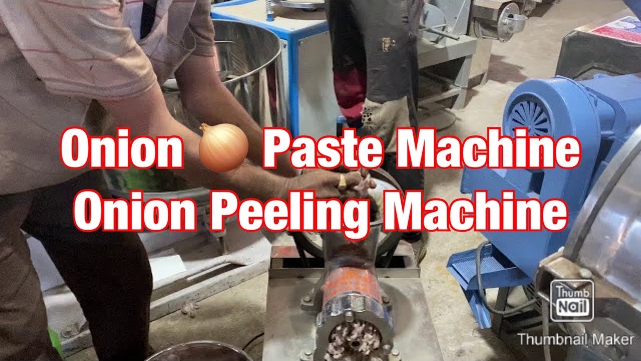 Onion 🧅 Paste Machine, Onion Peeling Machine☎️📞📲 +91 90985 87992 - YouTube