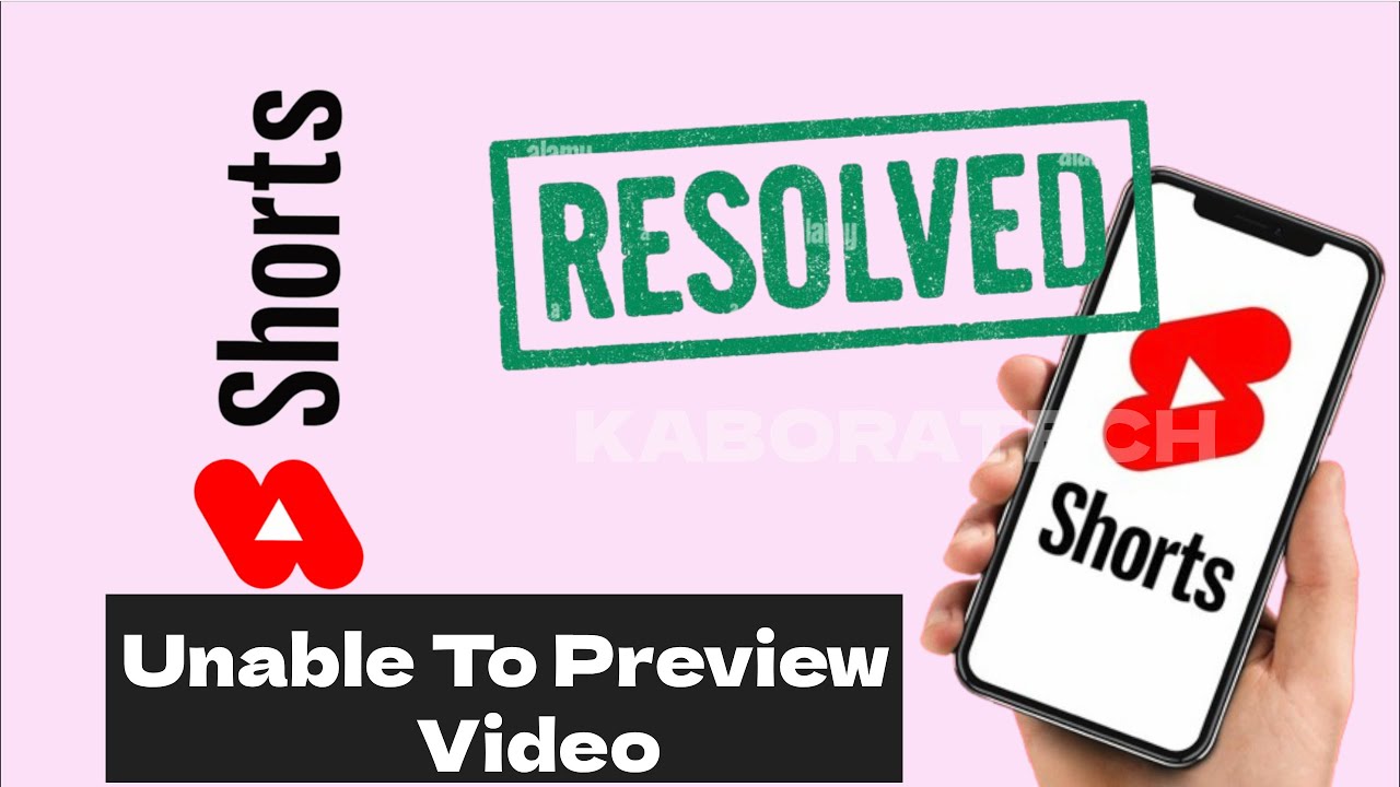 SHORTS Unable to Preview Video Solution - YouTube