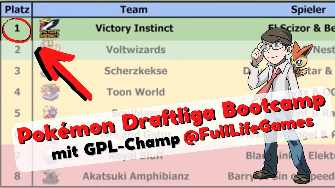 POKEMON DRAFT-LIGA BOOTCAMP w/ Bene | Wie Drafte Ich Das Beste Team ...