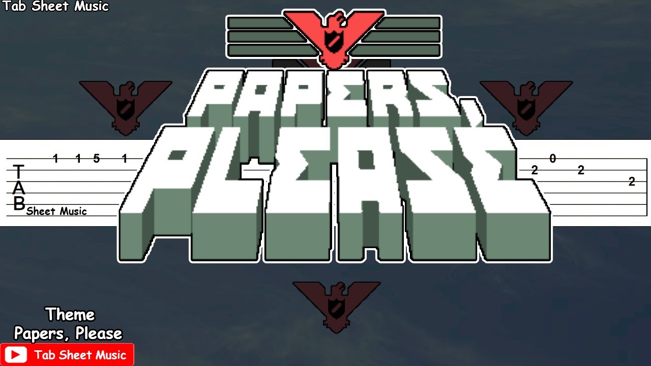 Papers, Please - Theme Song Guitar Tutorial - YouTube