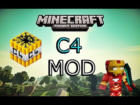 C4 MOD | MINECRAFT PE 0.10.5 - YouTube