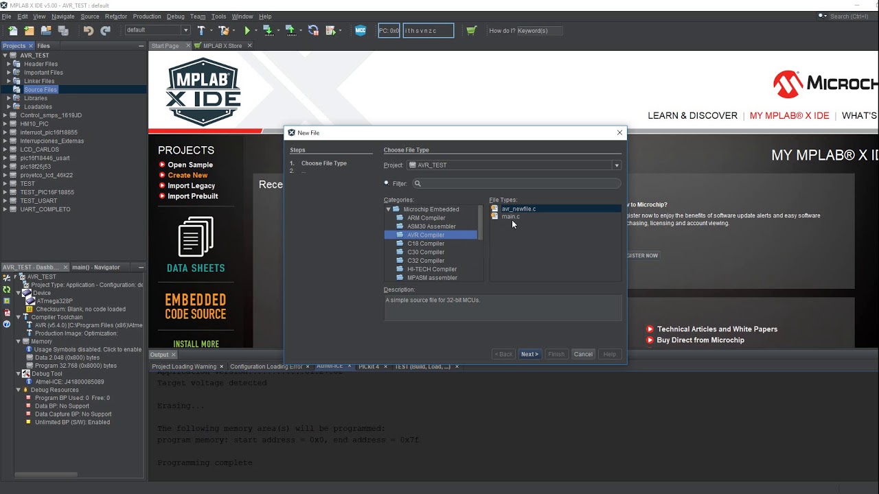 Tutorial 2: MPLAB X IDE v5.0 ahora ofrece soporte Beta para MCU AVR ...